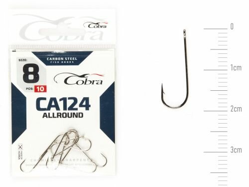 Крючки Cobra ALLROUND CA124 размер 008 10шт.