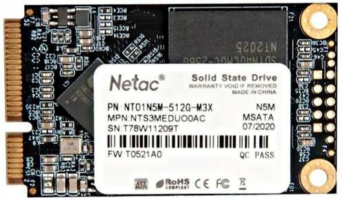 SSD накопитель mSATA Netac N5M 512GB (NT01N5M-512G-M3X)
