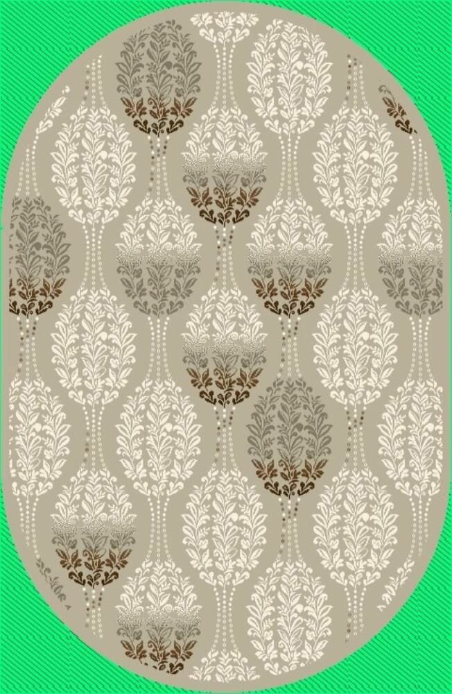 Ковер Модерн Люберцы Блюз 55244 55 Овал, цвет Бежевый, из нитей Хет-Сет, основа , размер 1,5 м на 2,3 м, вес 3 кг