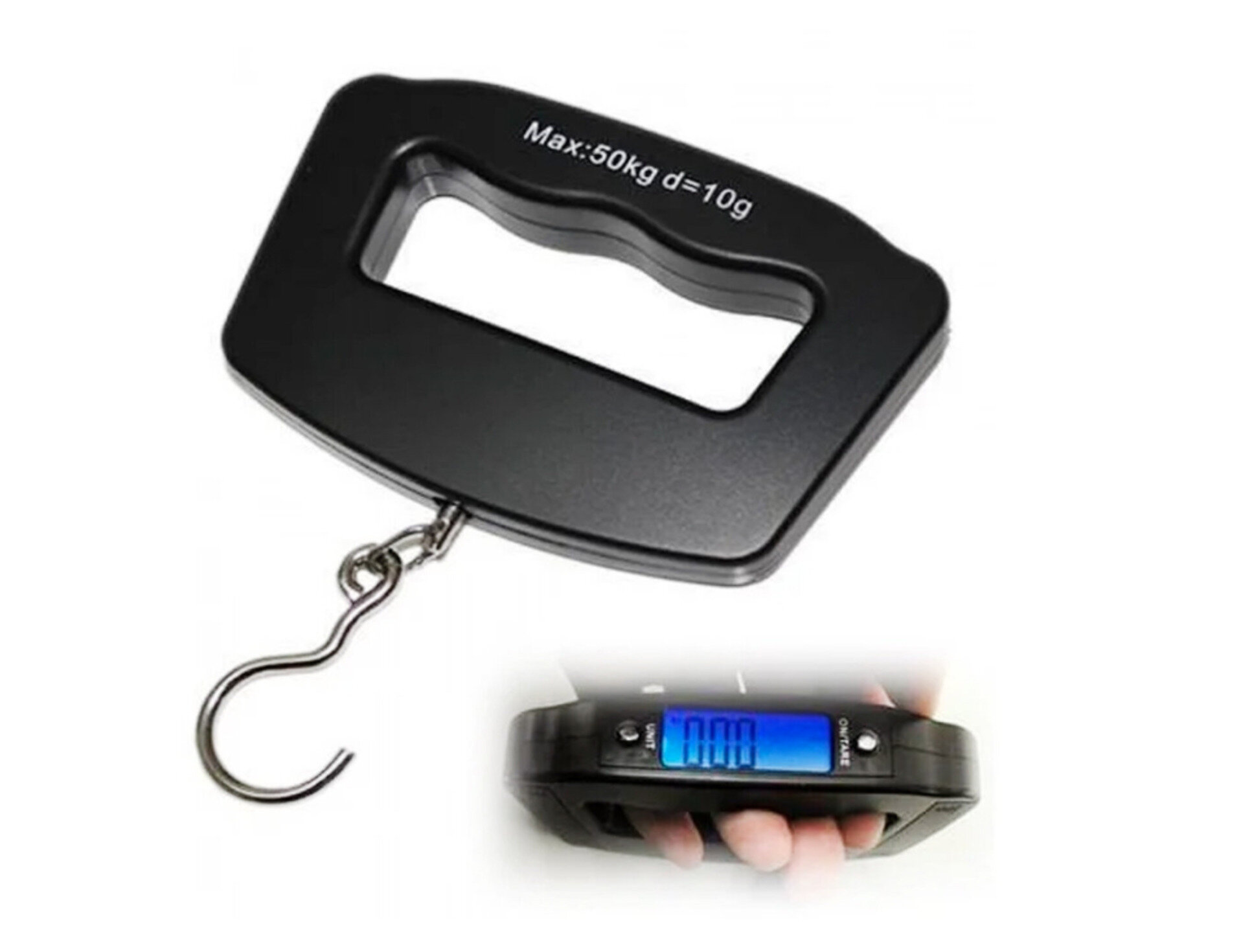 Ручные Электронные Весы для багажа Electronic Luggage SCALE Черные