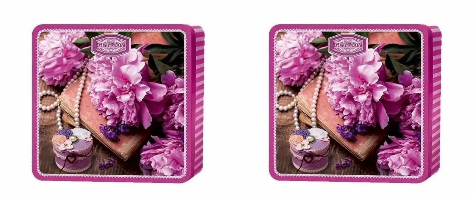 Get&Joy Чай черный листовой Пионы, 100 г, 2 уп