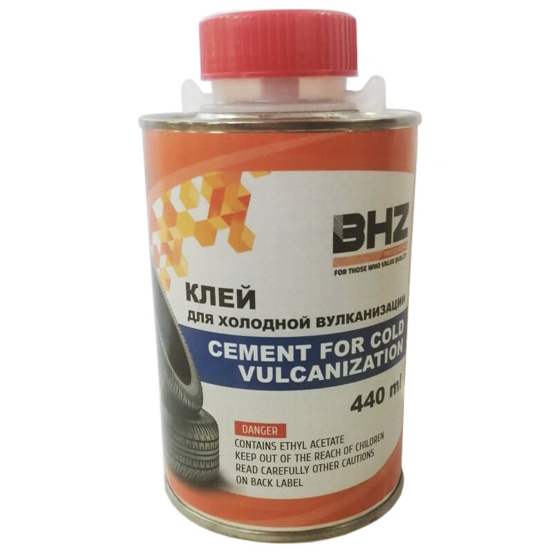 Клей резиновый самовулканизующийся 440мл в жестяной банке с кистью хол. вулканизации Professional БХЗ