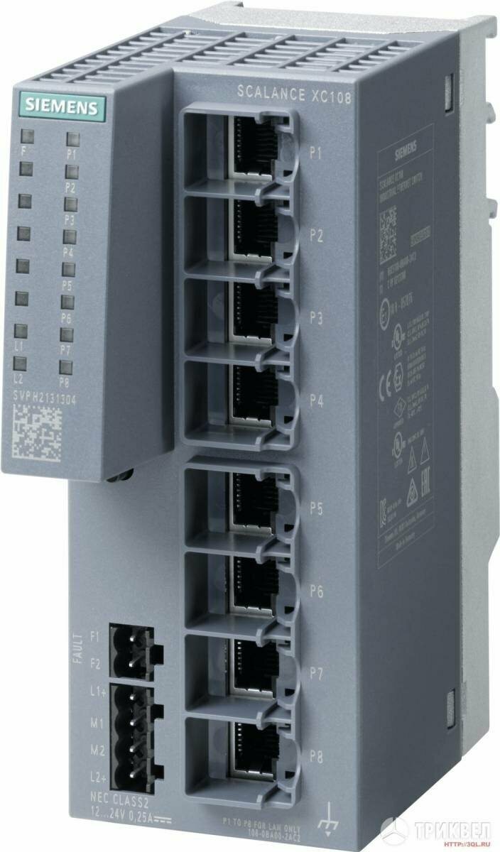 Коммутатор Siemens 6GK5108-0BA00-2AC2 8хRJ45 10/100 Mbit/s
