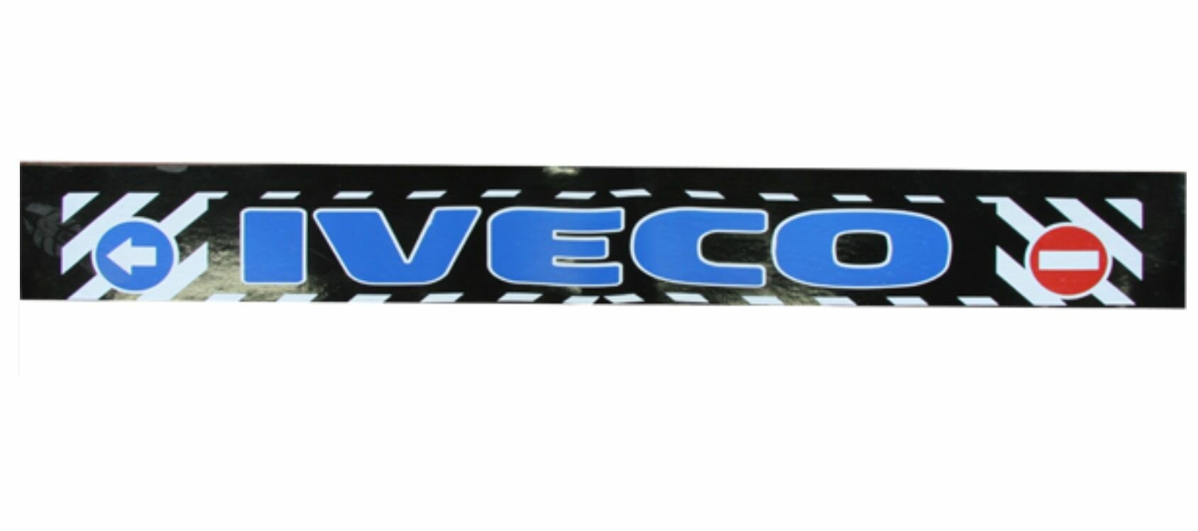 Брызговик резиновый на автомобиль "IVECO" на длинномер 2400х350 мм (1 штука). Сделано в России. (6574)