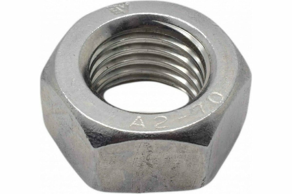Гайка госкреп DIN 934 М8 нержавеющая, 15 шт, 10-0023720, применяется в сборке