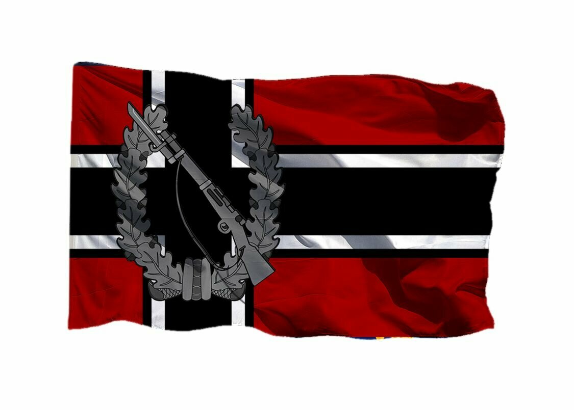 Флаг Военное Государство Германия Metro Last Breath 90х135 см на шёлке для ручного древка