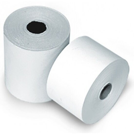 Чековая лента из термобумаги Нбк 57мм, диаметр втулки 12мм, длина намотки 32м