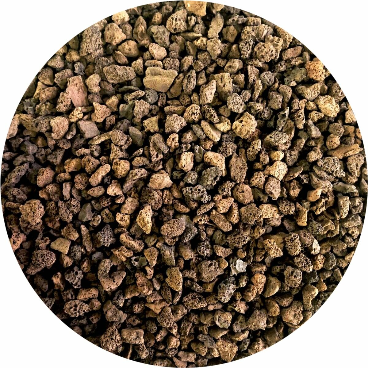 Грунт аквариумный - лавовая крошка, фракция 5-10 мм, 1 литр