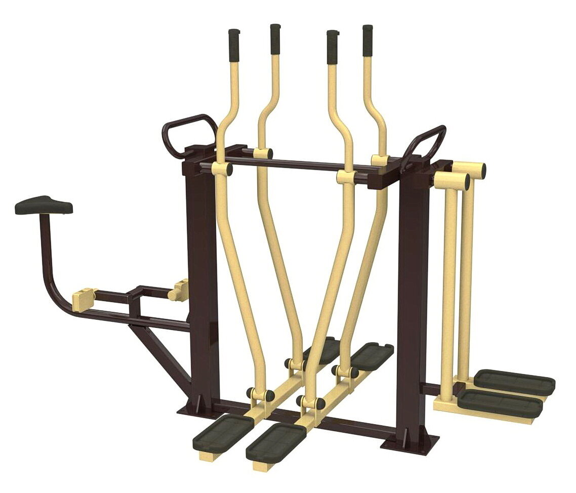 Уличный тренажер Лыжники + Велосипед + Разведение ног Air-Gym YT35