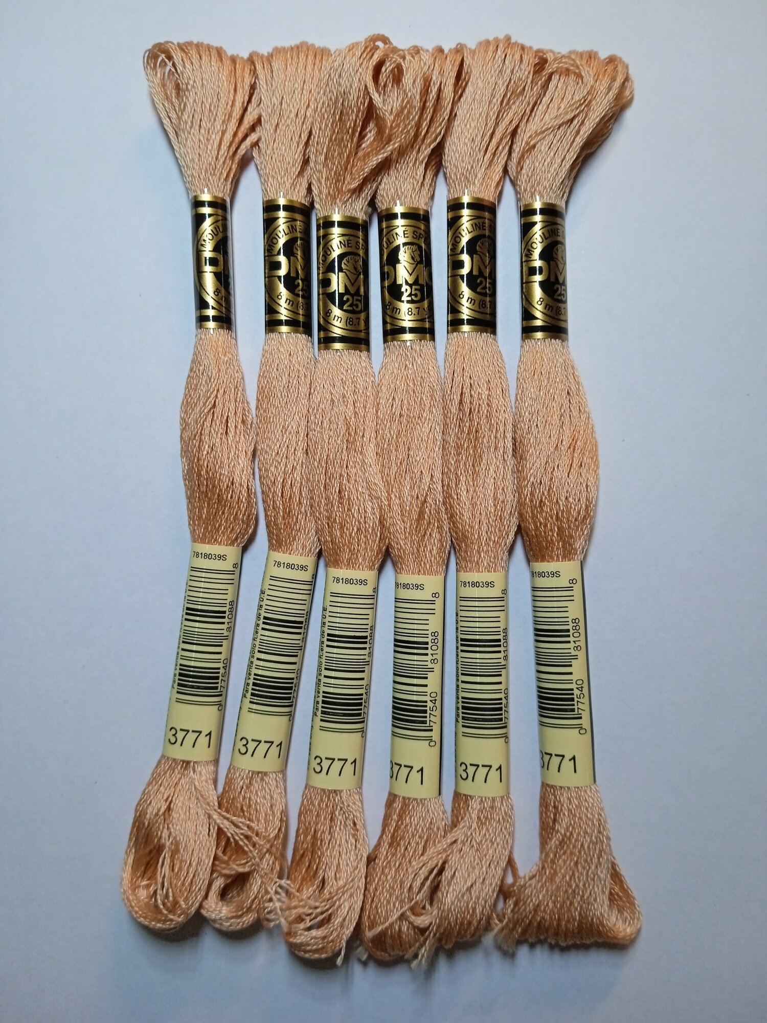 Набор ниток мулине, 8 м, 6 шт DMC-3771_6