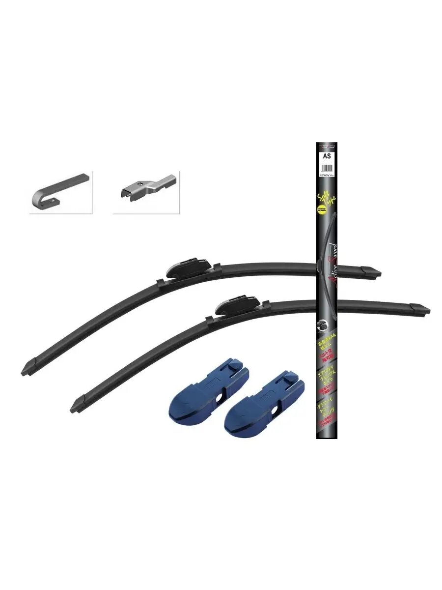 Щетки Maruenu Flex Active Sword с графитом 700мм+650мм, для: Citroen C4 (2010-)