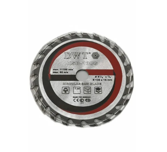 Диск пильный по дереву 150х16х24 KSB-150PA DWT