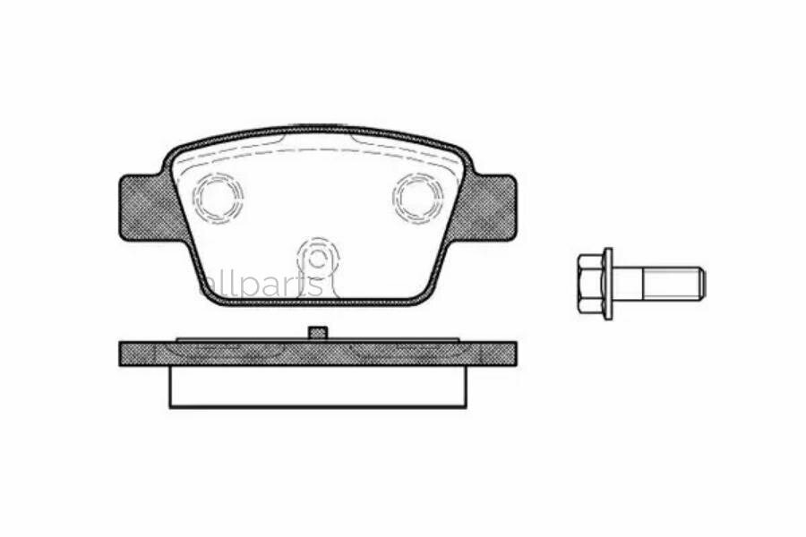 ROAD HOUSE 286100 Колодки торм. дисковые