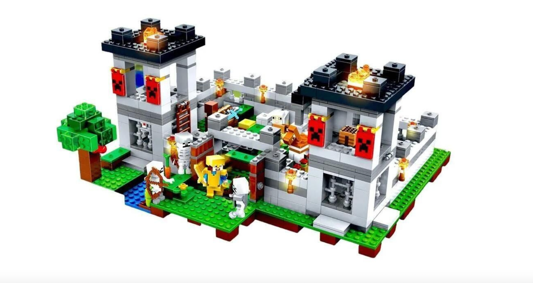 Конструктор Майнкрафт: Замок - 984 детали/совместим с Lego Minecraft