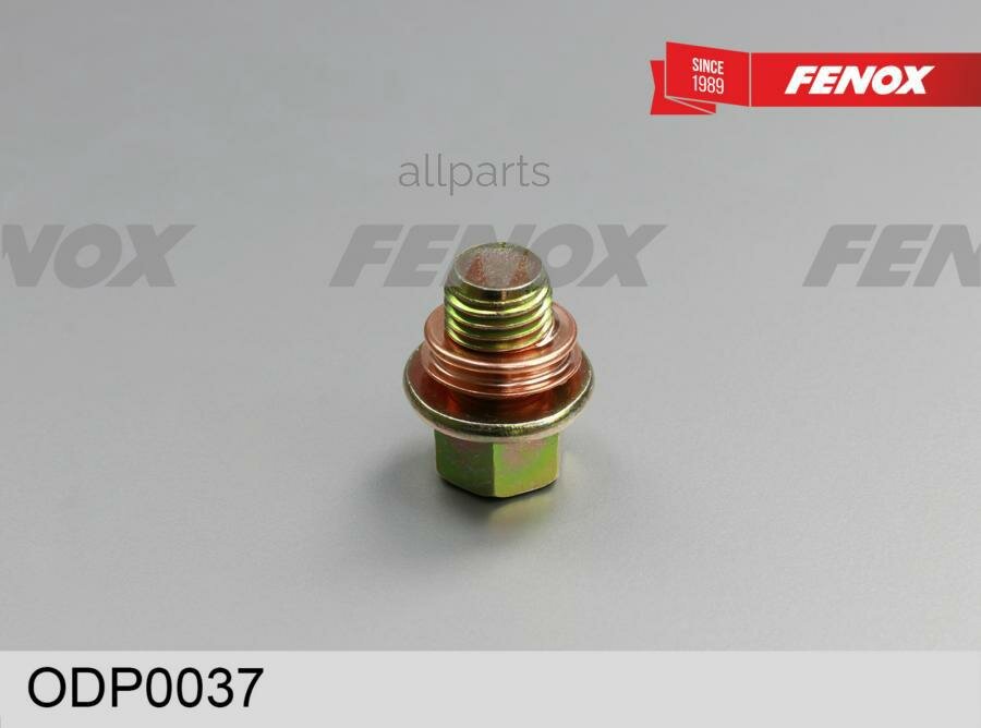 FENOX ODP0037 Пробка резьбовая TOYOTA/LEXUS M12x1.25x11 S 14