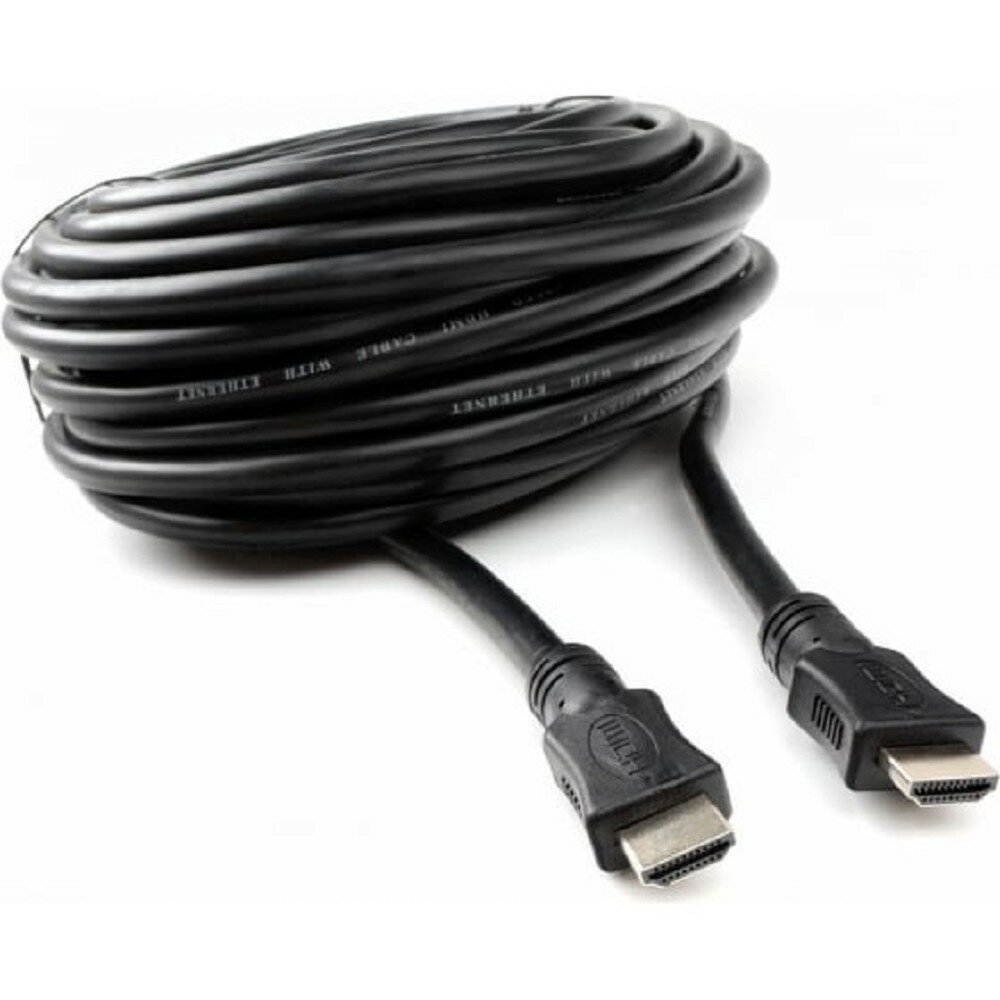 Cablexpert Повреждение упаковки Кабель HDMI 19M 19M, v2.0, серия Light, позол. контакты, экран, 20м, черный, пакет CC-HDMI4L-20M