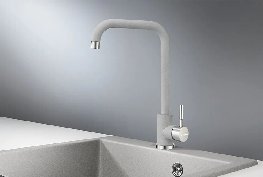Cмеситель кухонный KRONA WASSER H345 1 GRAY