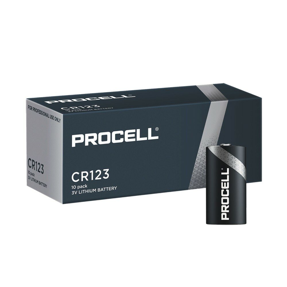Элемент питания Duracell Procell CR123 Procell (10шт. в упаковке) NEW