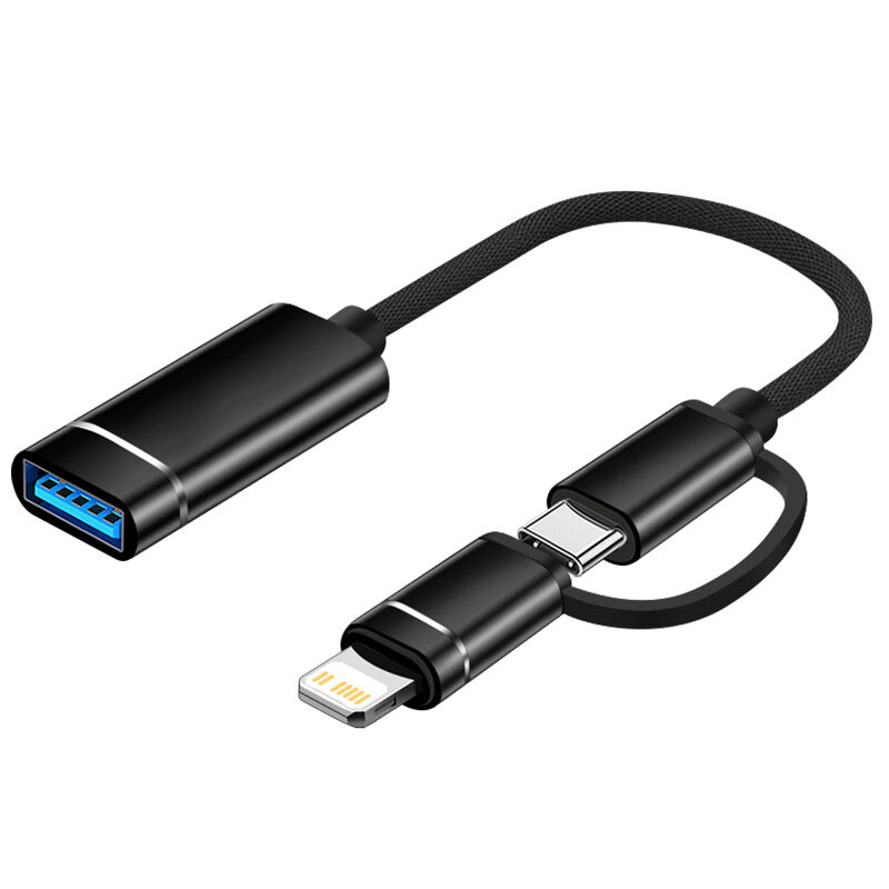 Кабель-адаптер OTG подходит для мобильных телефонов Huawei, адаптер OTG «два в одном» для Android и Apple, USB
