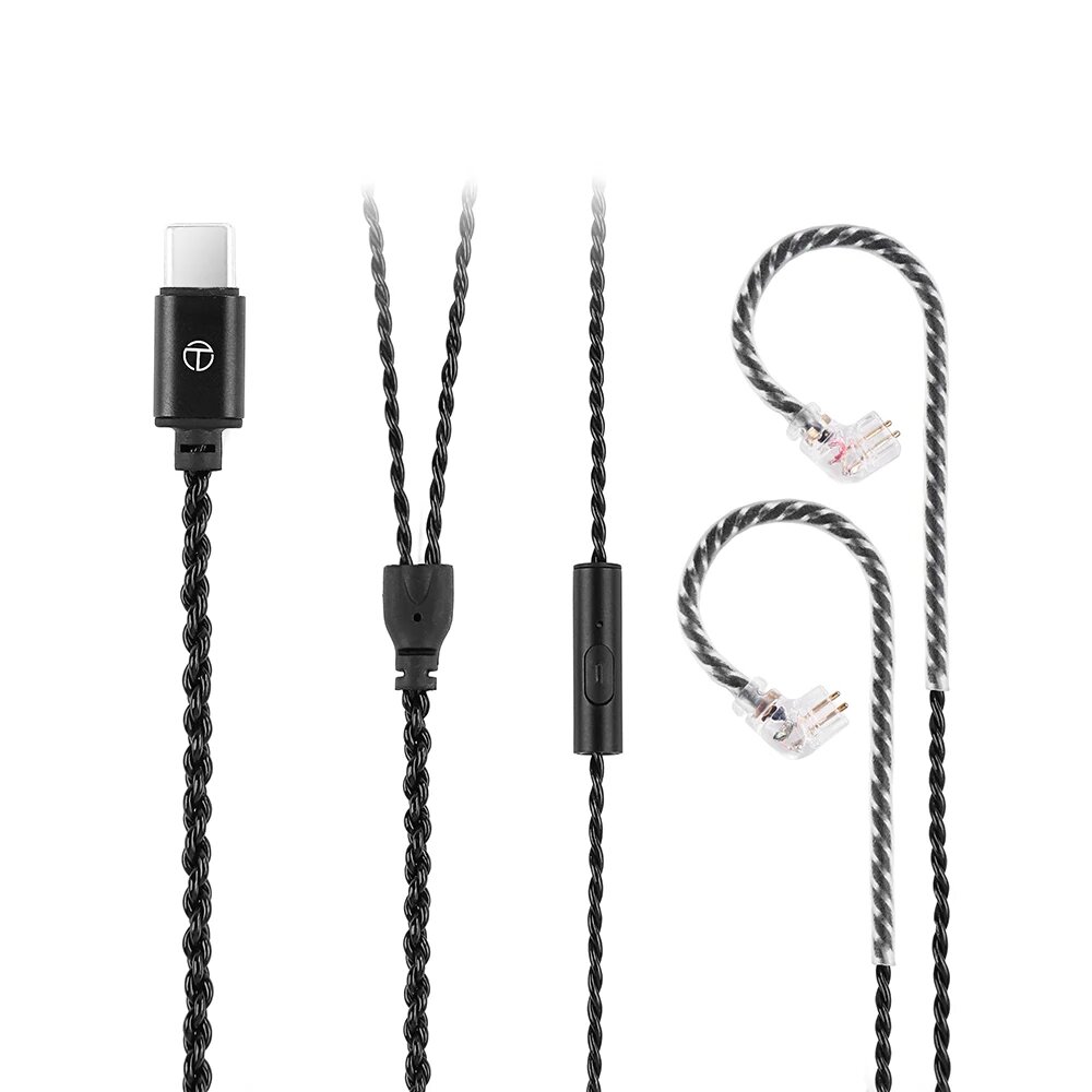 Кабель для наушников TRN A1-TC типа C, для аудиофилов, 2-контактный разъем для BA16 BAX MT1 MAX MT4PRO TRN, официальный магазин