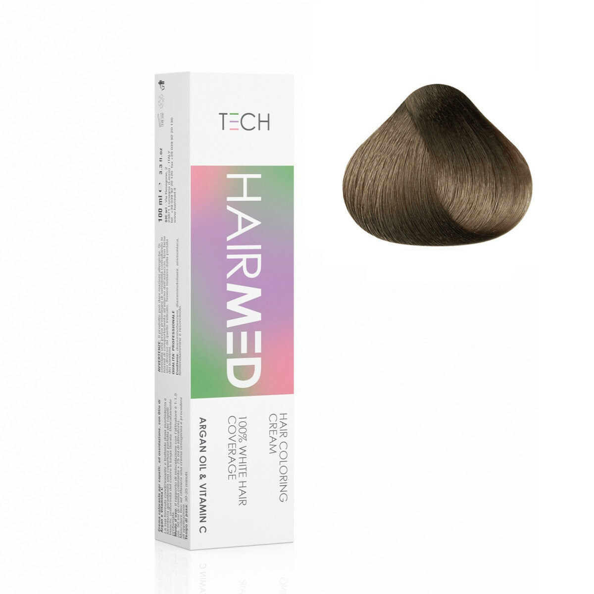 Крем - краска для волос профессиональная Hairmed 7 Русый, 100 мл