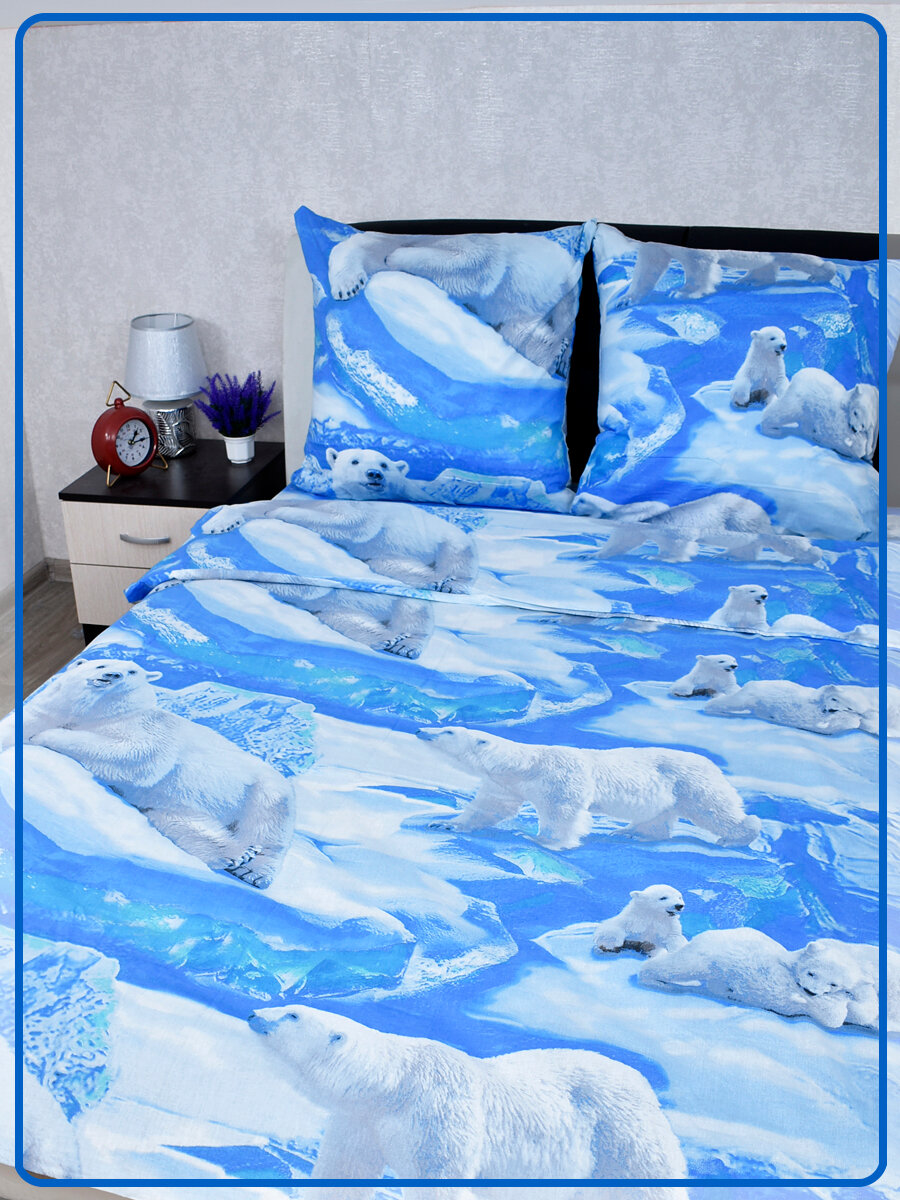 Постельное белье бязь Белый медведь 2038 1,5 спальное