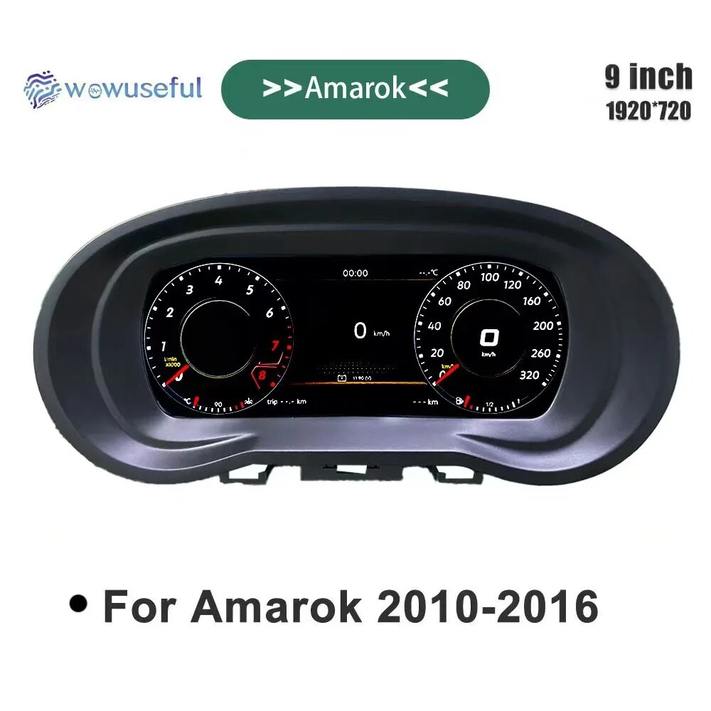 ЖК-цифровой кластер для VW Polo 6R 2008-2016 Amarok 2010-2025 T5.1 T6 T6.1, поддержка HDMI Carplay, радиоприборная панель, приборная панель For Amarok 10-16ys