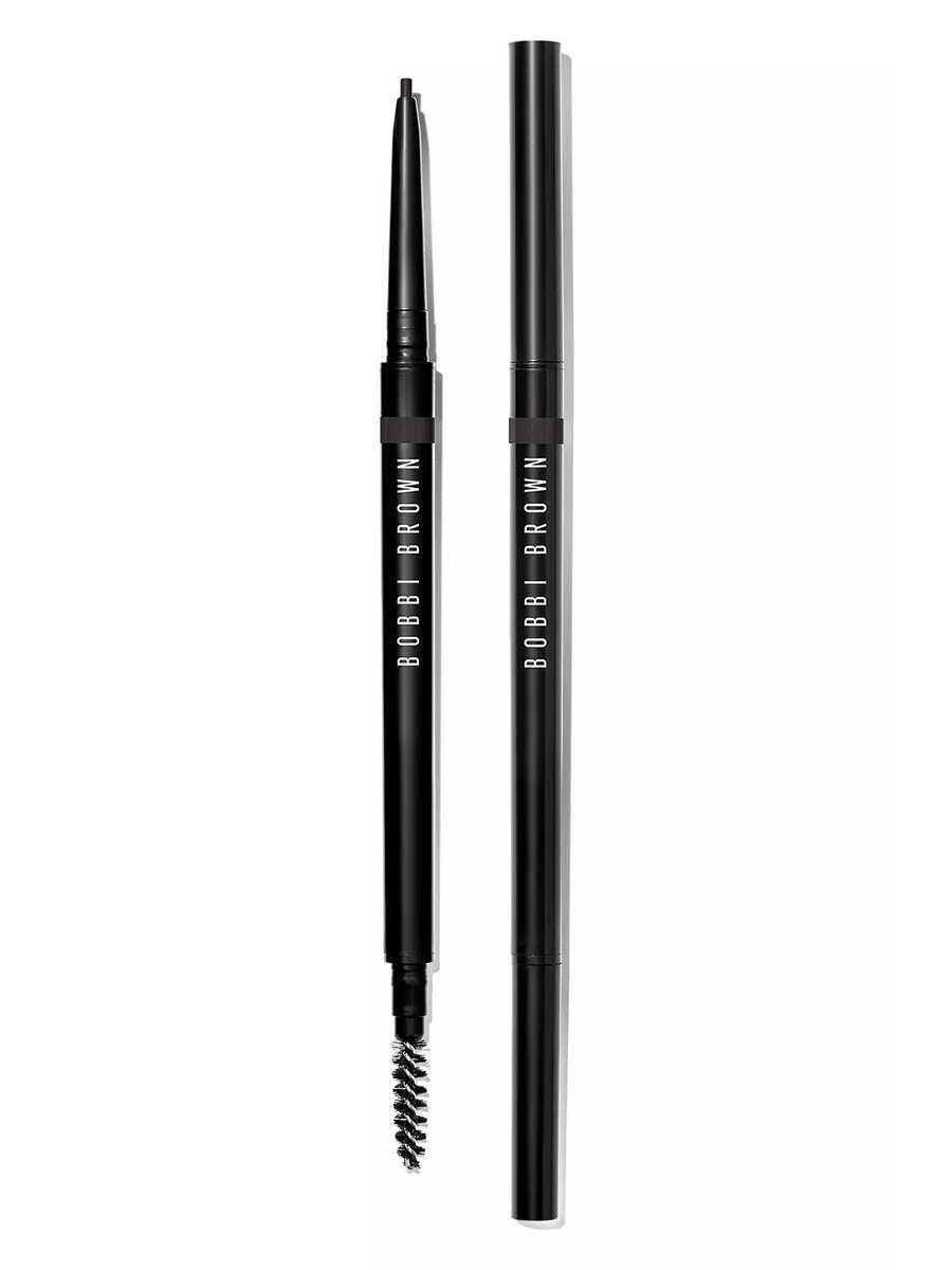 Карандаш для бровей Bobbi Brown micro brow pencil оттенок soft black