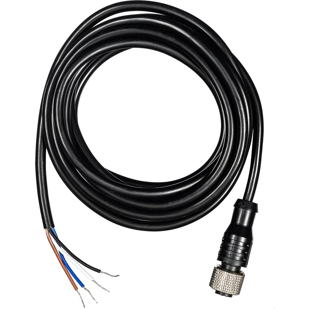 Кабель с разъёмом Prompower 2 метра, Разъём M12 прямой, 4-pin KJTJ12S4LY