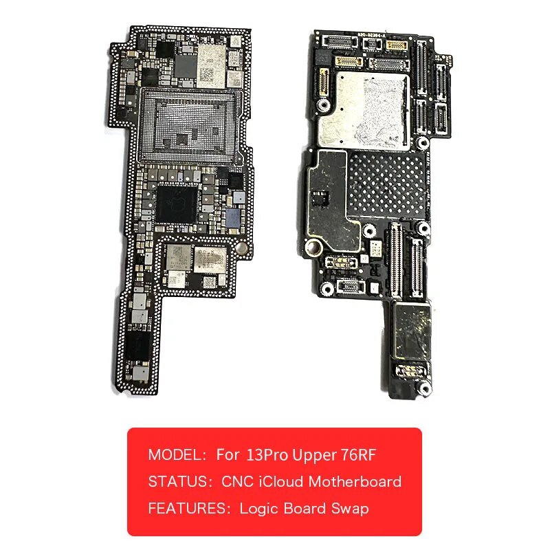 Материнская плата с ЧПУ для Iphone 13 13pro 13promax 13mini Intel Qualcomm Version Swap Drill CPU Базовая лента материнская плата удалить использовать для замены