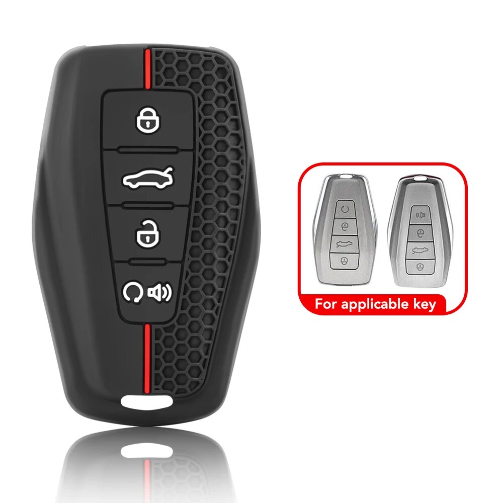 Силиконовый чехол для автомобильного ключа Geely Coolray X6 geometry c Emgrand Global kulrey Hawk GX7 okavango smart Remote Автомобильные аксессуары