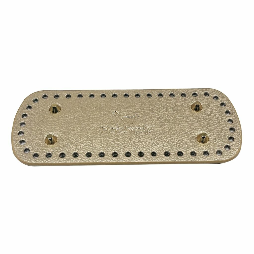 Днище сумки ручной работы с 44 отверстиями, кожаное овальное круглое основание, аксессуары для вязания крючком своими руками сумок, ведро