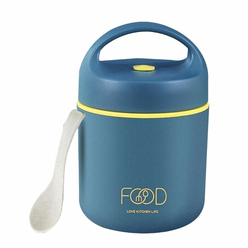 Детская грелка Bento Ланч-бокс из нержавеющей стали, суповая чашка с уплотнением ложки, термоизоляционная сумка для сохранения тепла