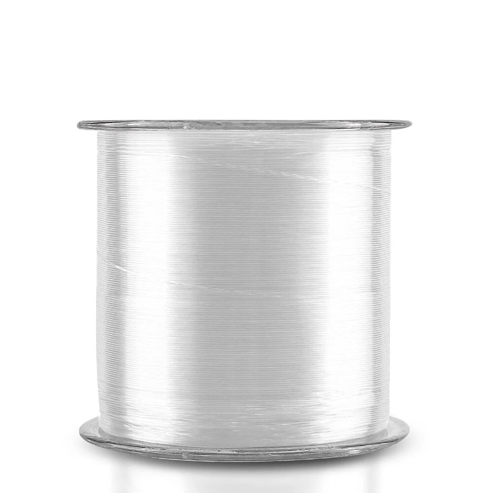 DNDYUJU Нейлоновая монофильная леска для рыбалки 500м, 0.10-0.47мм 8.0, transparent