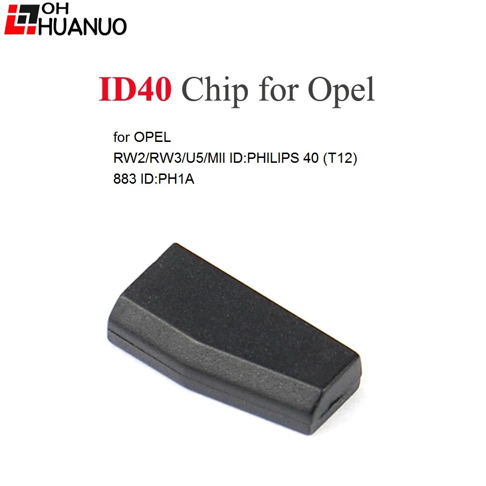 Ecusells ID40 карбоновый автомобильный транспондер керамический автомобильный чип для Opel Vauxhall Astra Vectra Zafira
