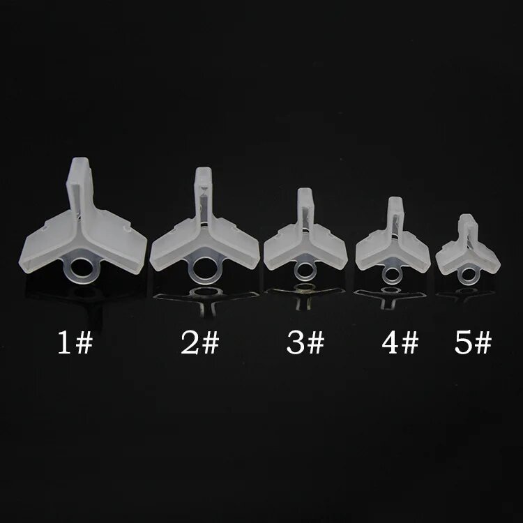 Защитные чехлы для рыболовных крючков Серый, 30PCS, White-Mix