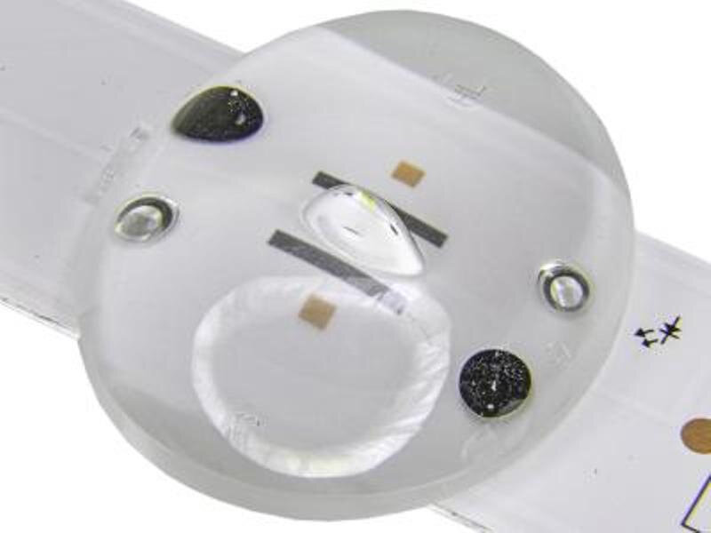 Светодиодная планка для подсветки ЖК панелей SSC_Y19_Trident_55UM73&75_REV01 (комплект 4 линейки по 582 мм 8 линз)