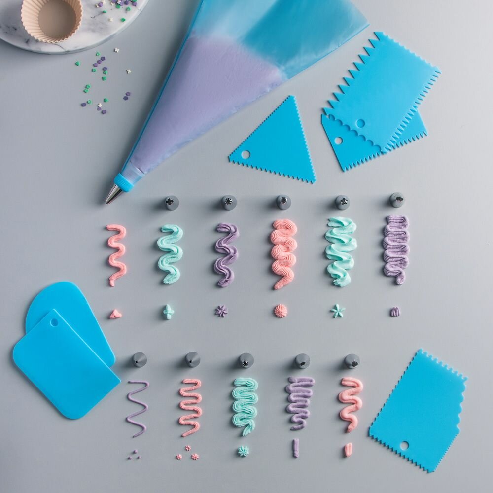 Кондитерский набор VETTA "Для декорирования", полипропилен, нержавеющая сталь,18 предметов.