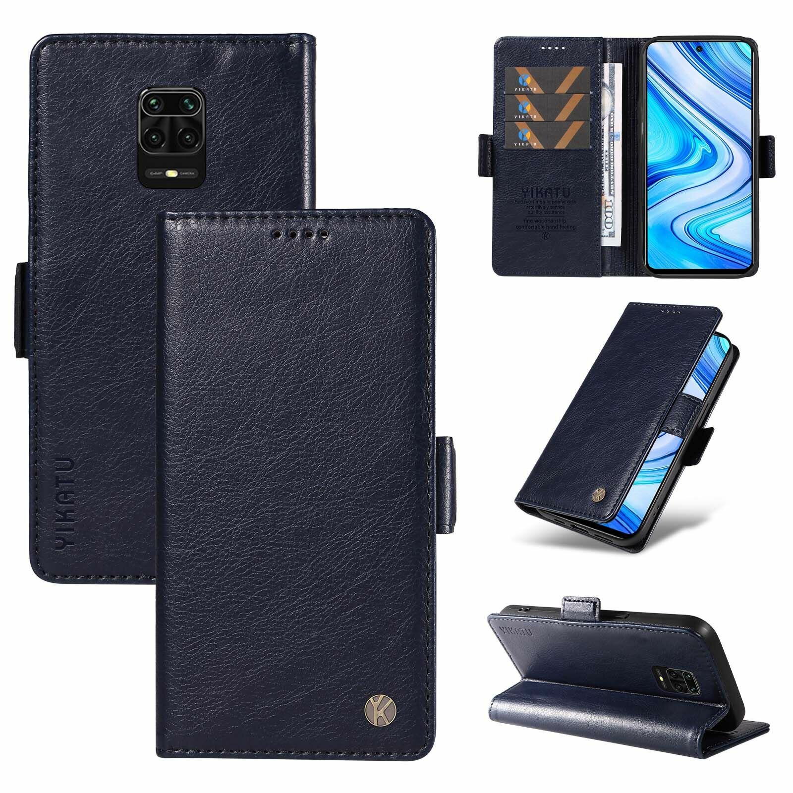 YIKATU Чехол Книжка Для Xiaomi Redmi note 9 pro/ 9s / 9 pro max(Сяоми Редми Нот 9S / Нот 9 Про) Чехлы для кошелек Флип Кожаный