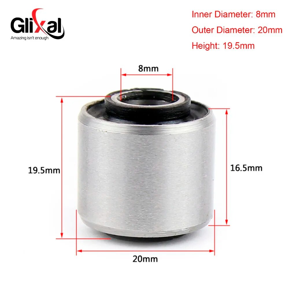 Glixal GY6 50cc 125cc 150cc амортизатор с креплением двигателя для 139QMB 152QMI 157QMJ китайский скутер, мопед, квадроцикл, картинг