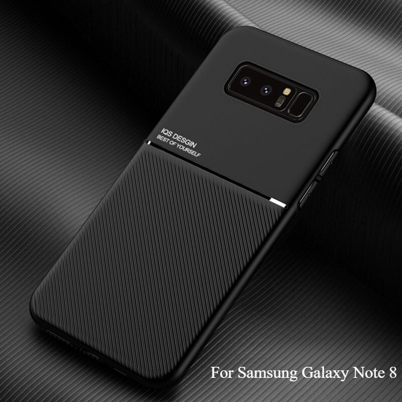 FASNYA Чехол из деловой кожи для Samsung Galaxy Note 8 (Самсунг Галакси Ноут 8) с магнитным автомобильным держателем, тонкий защитный чехол для смартфона