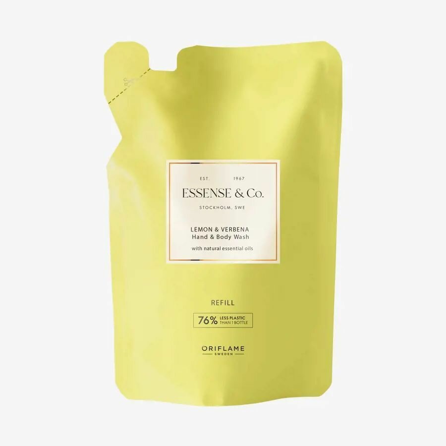 Жидкое мыло "Essense & Co", с лимоном и вербеной, увлажнение, рефил, 300мл
