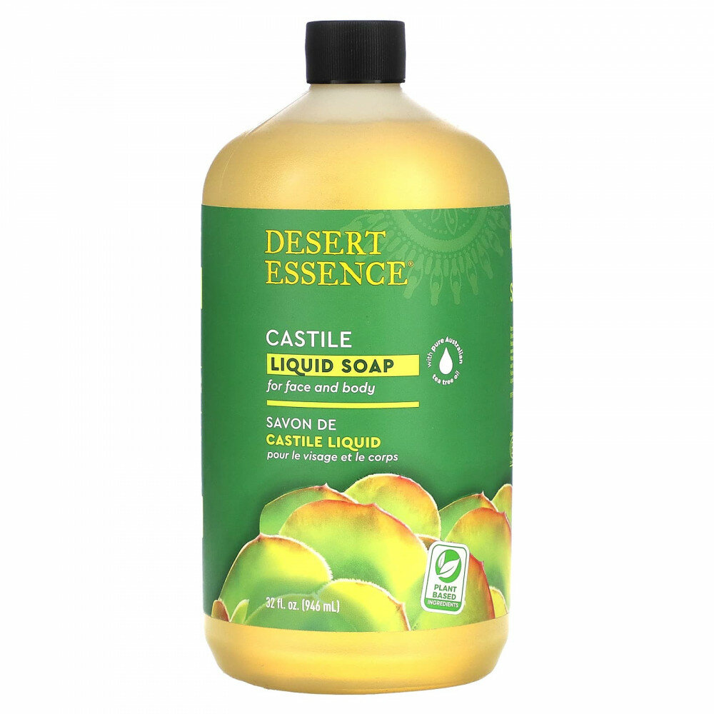 Desert Essence, кастильское жидкое мыло, 946 мл (32 жидк. унции)