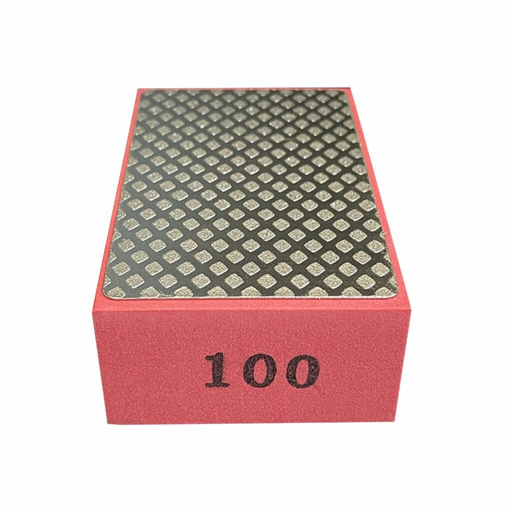 Принадлежности для инструментов, Алмазный абразивный круг - сетчатый 100-й грань красный цвет, 1 штука