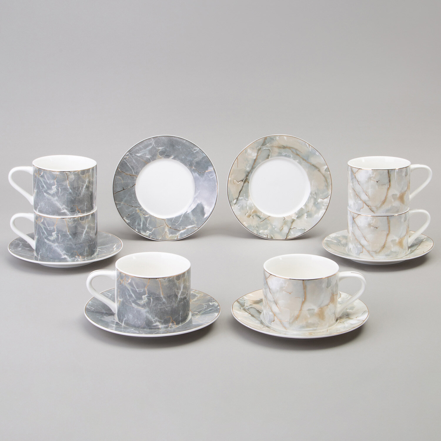 Чайный набор 165-566 lefard top style на 6 пер. 12 пр. 250 мл