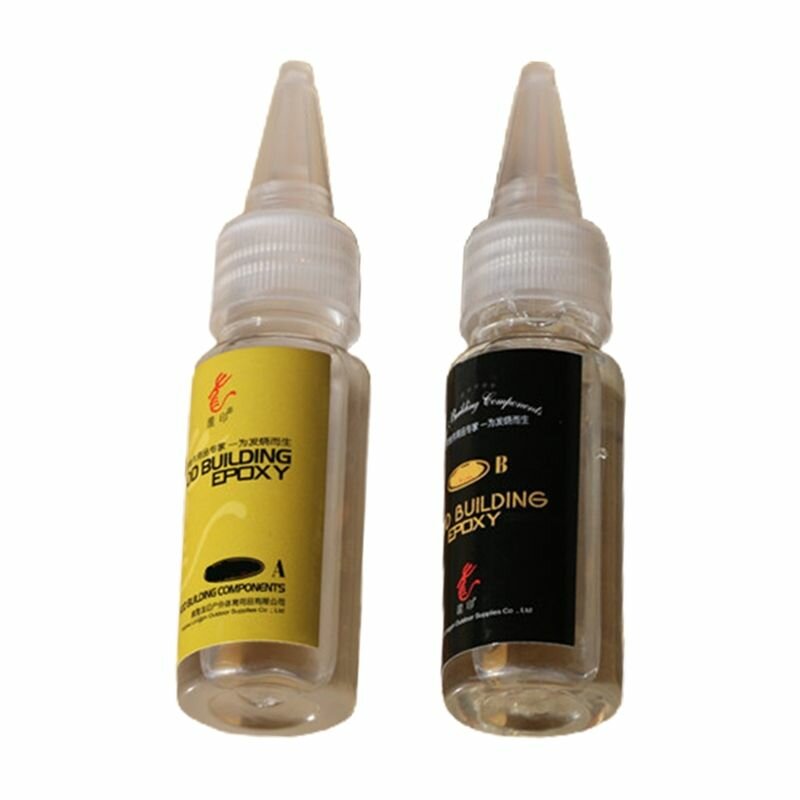 DIY аксессуары для рыболовных стержнейГид кольца для рыболовных стержней-эпоксидной смолы AB клей-40 мл