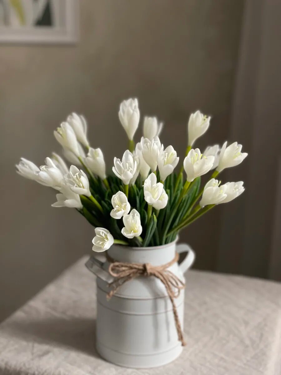 Искусственные цветы из силикона Крокус