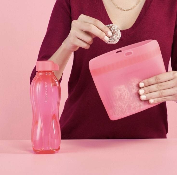 Контейнер Tupperware "Ultimate", силиконовый, 540 мл, розовый, для СВЧ, герметичный