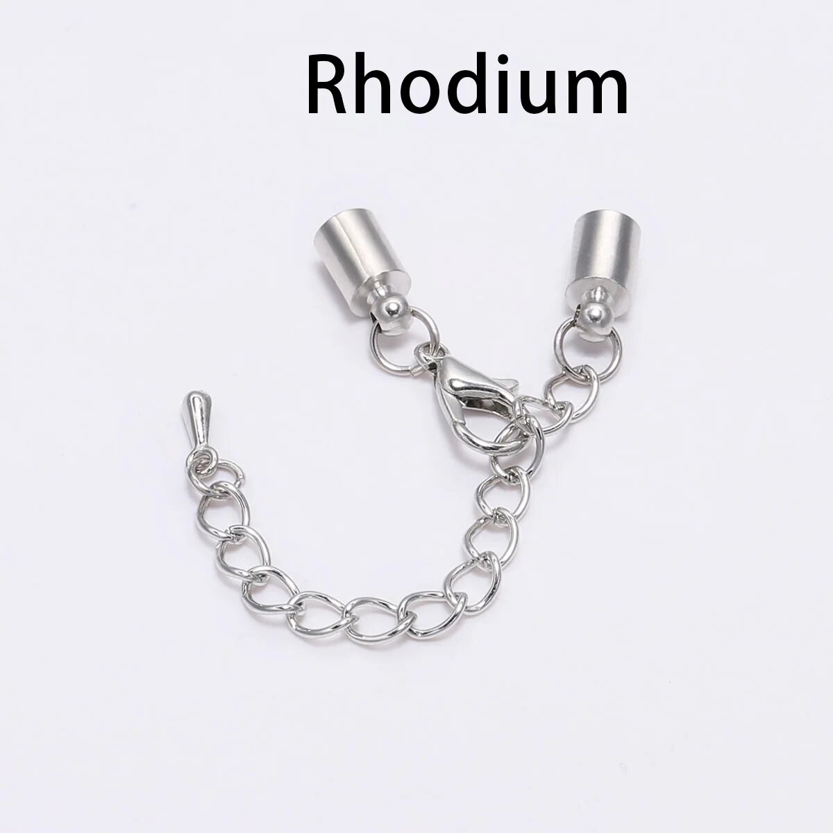 Застежки-лобстеры YouYoungDifferent, металлические, 3-10 мм Серебряный, 8 x 10pcs, Rhodium