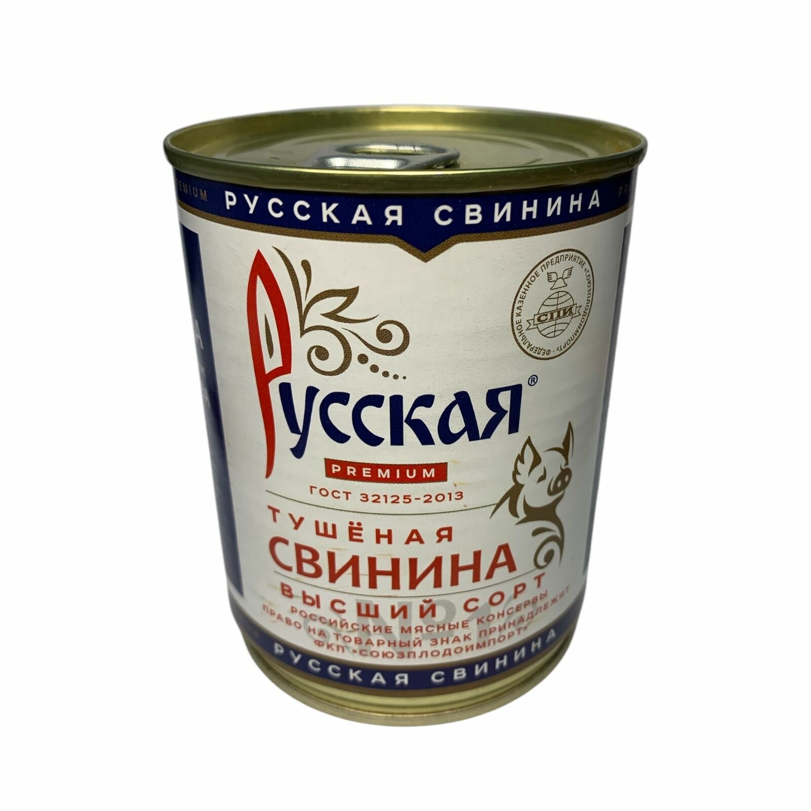 Свинина тушеная в/с 338гр ГОСТ ТМ Русская Скопинский МК 1 шт.